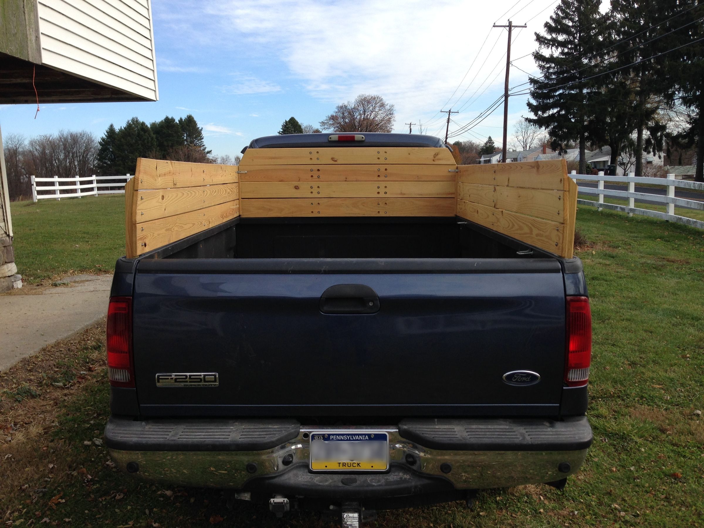Pickup Truck Sideboards/Stake Sides - Ford Super Duty : 4 Steps (with ...