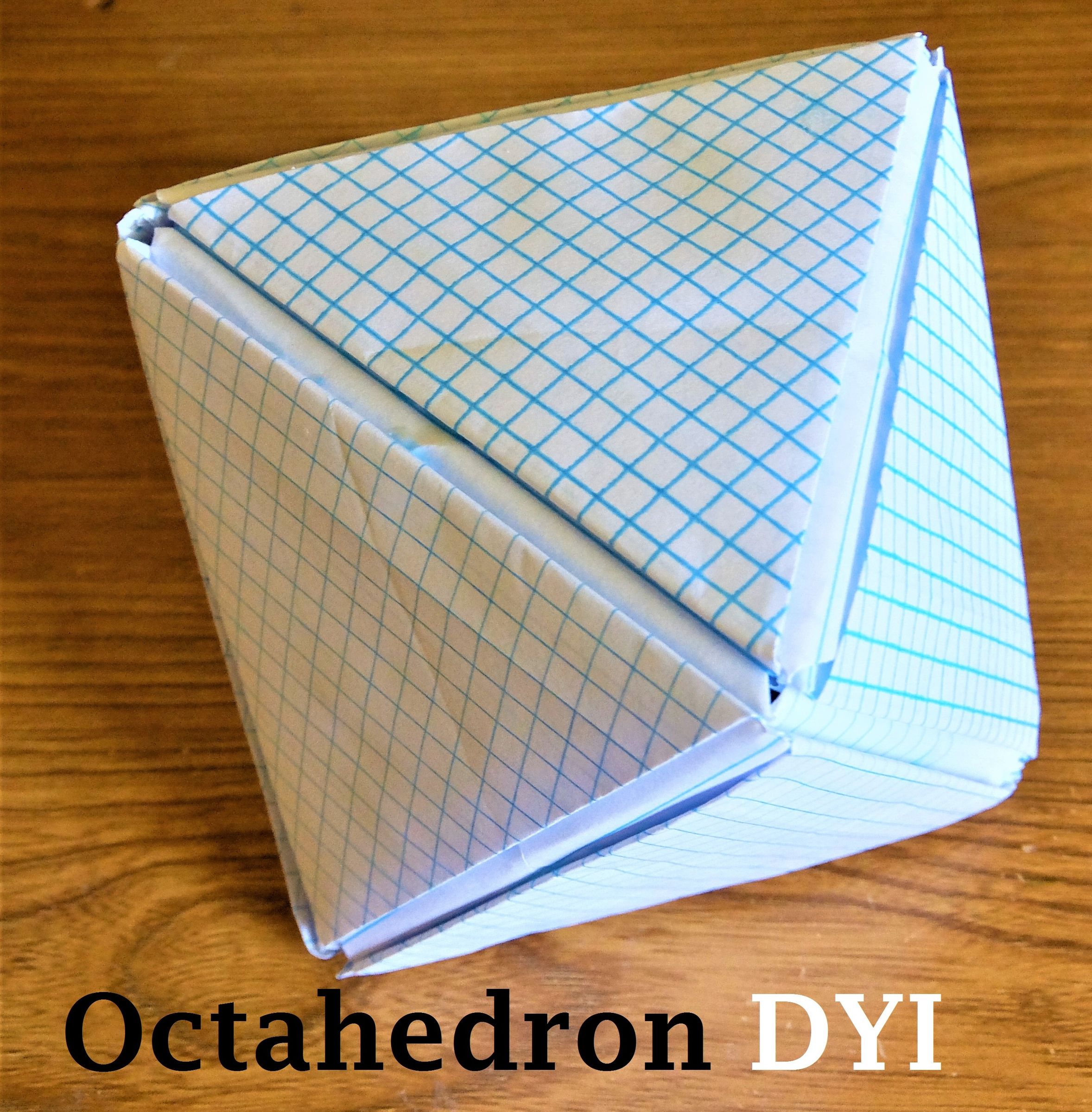 Octahedron Model DYI Using Graphing Papers : 6 Steps (with Pictures ...