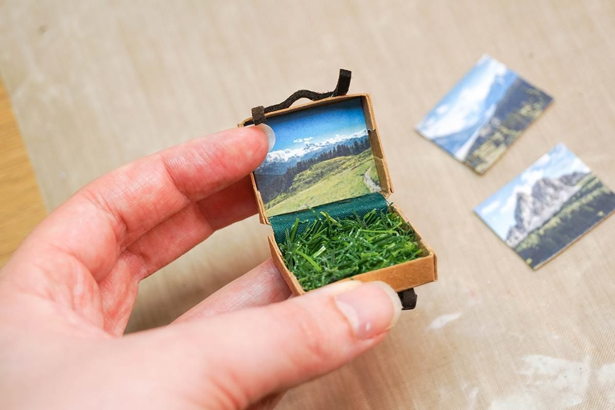 DIY Miniature Suitcase | How to Make a Mini 1/12 Picnic Hamper : 9 ...