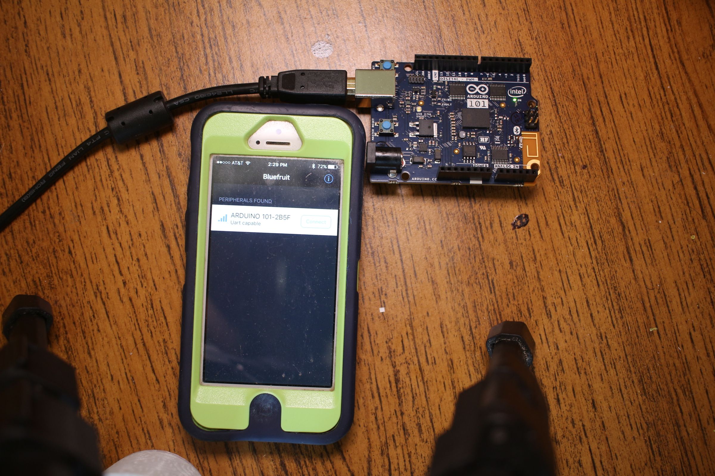 Using Adafruit Bluefruit App With Arduino 101 : 5 Steps (with Pictures ...