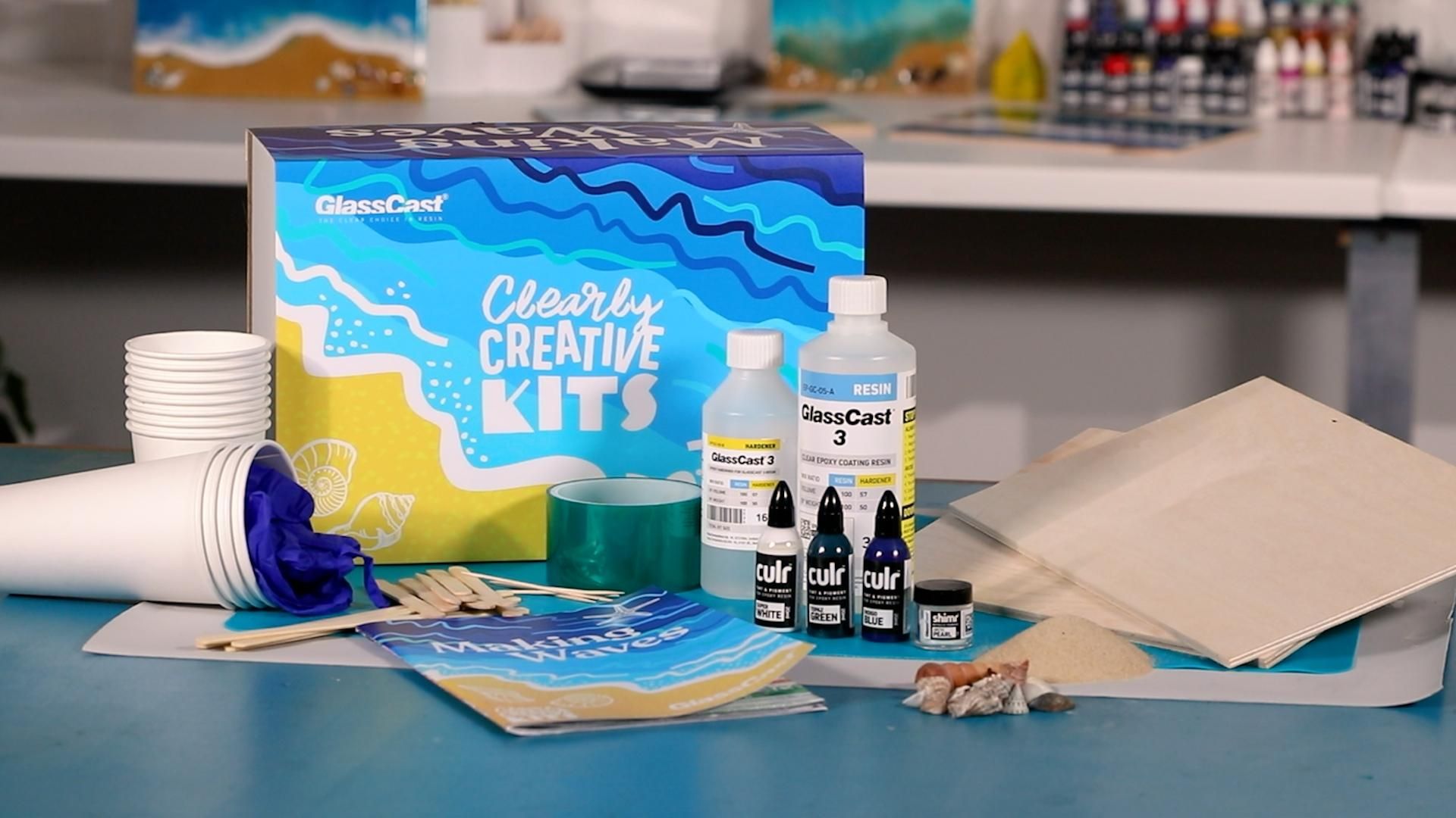 How to Create Two Pieces of Ocean Inspired Resin Art Work! : 8 Steps ...