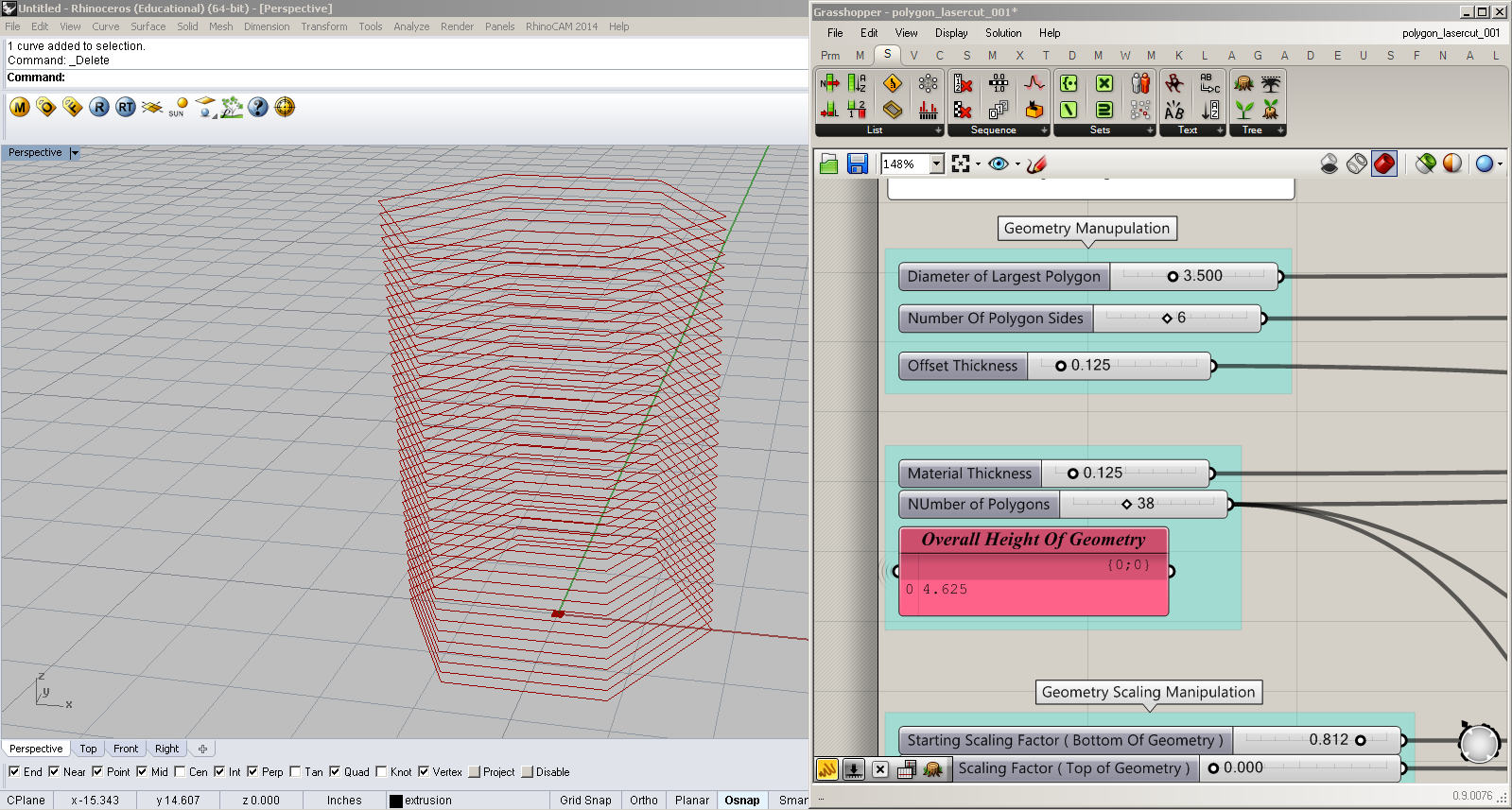 Lasercutting a Twisting Cardboard Lamp : Rhino + Grasshopper : 5 Steps ...