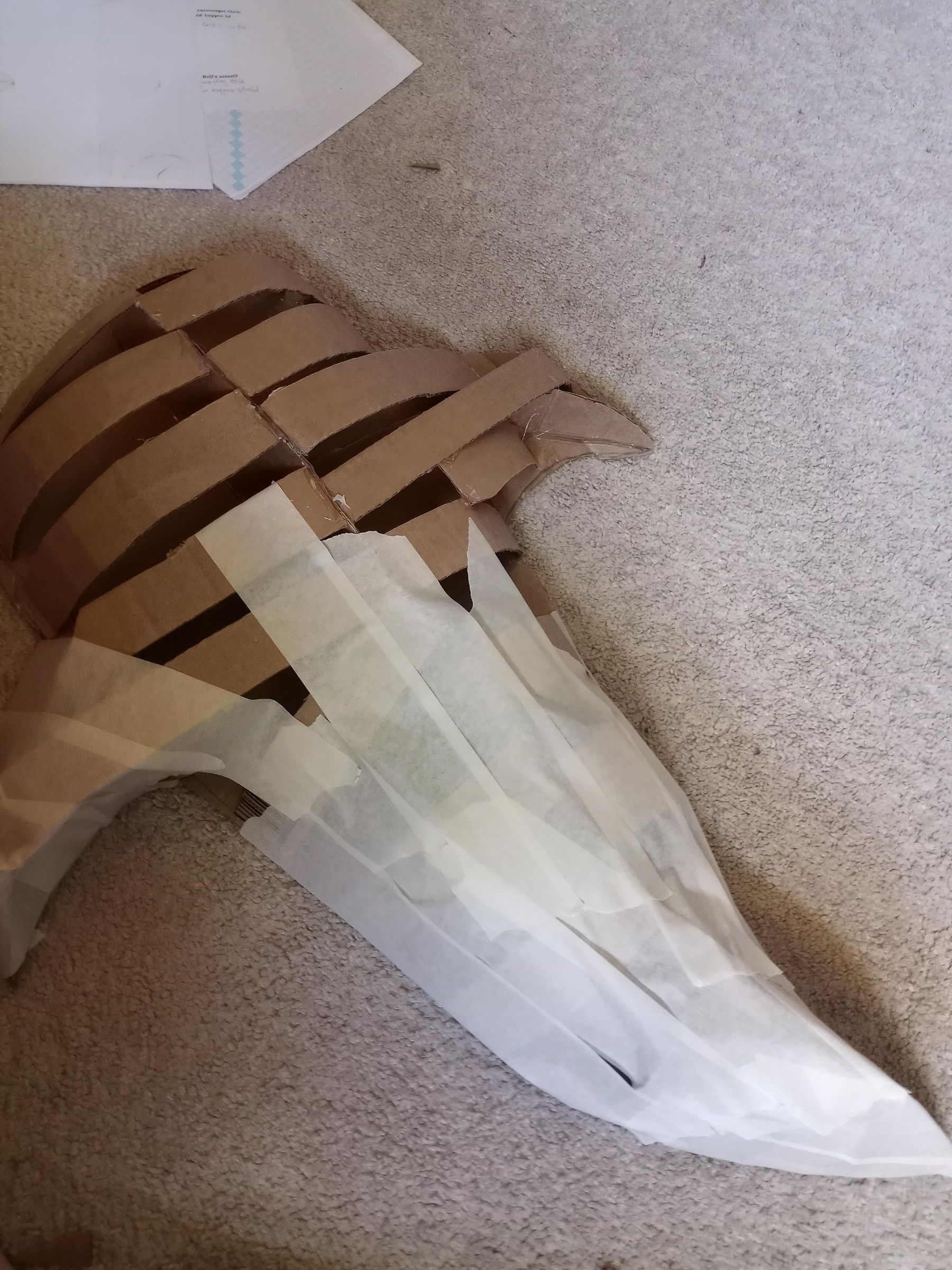 Large Whale Shark Made of Cardboard : 6 Steps (with Pictures ...
