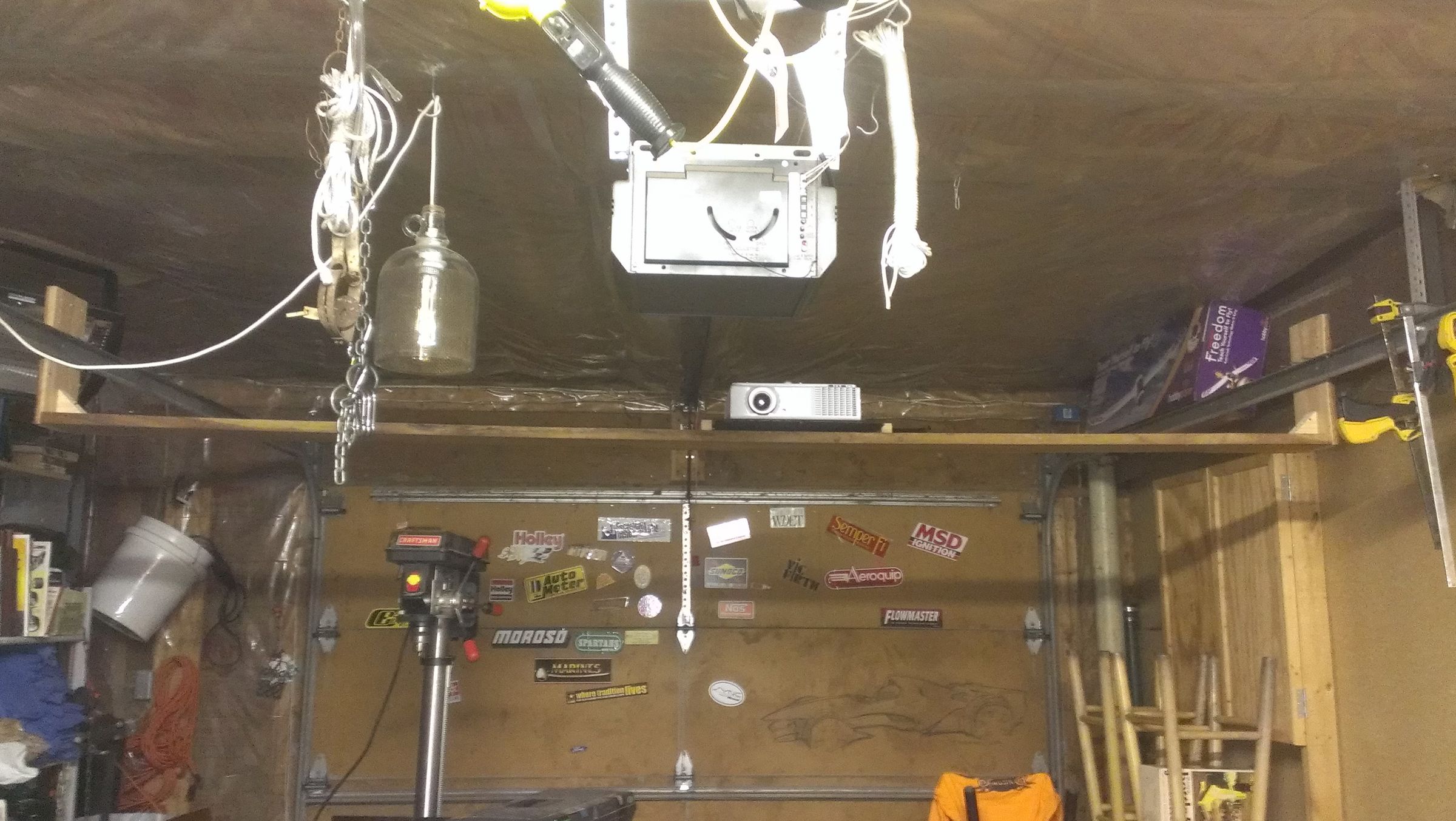 Adjustable Under Garagedoor Shelf/projector Mount : 6 Steps (with ...