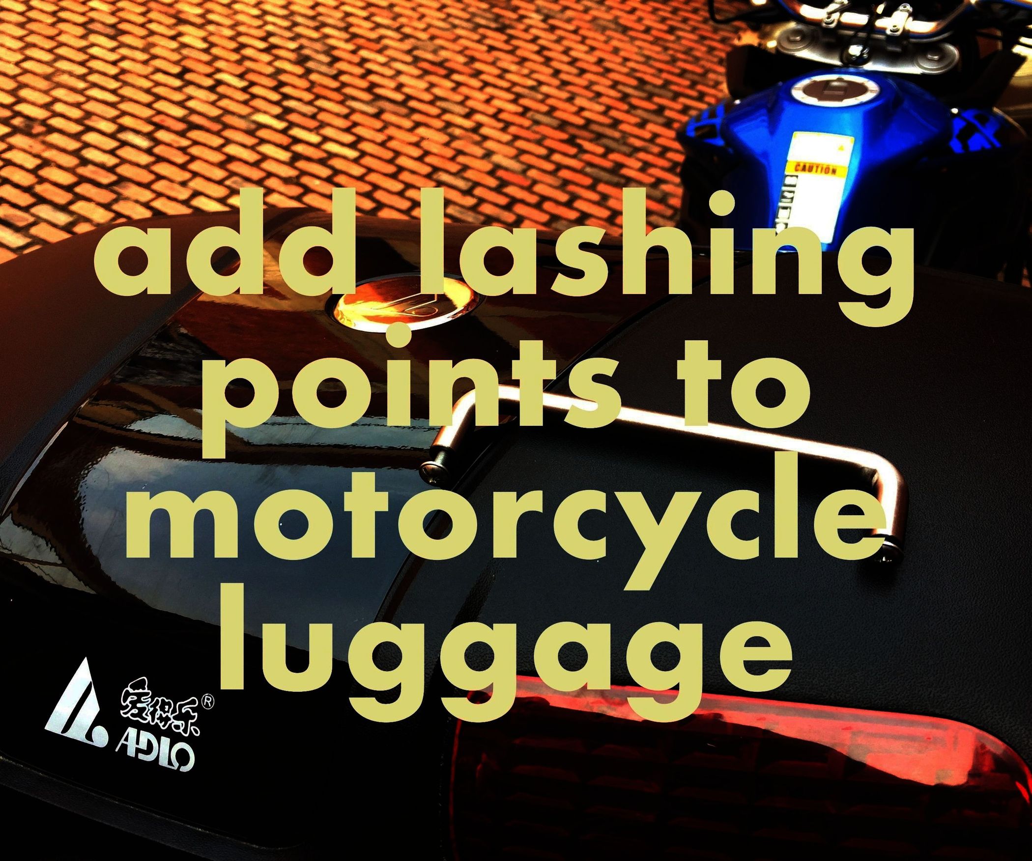 Motorcycle Touring Lashing Points : 4 Steps (with Pictures) - Instructables