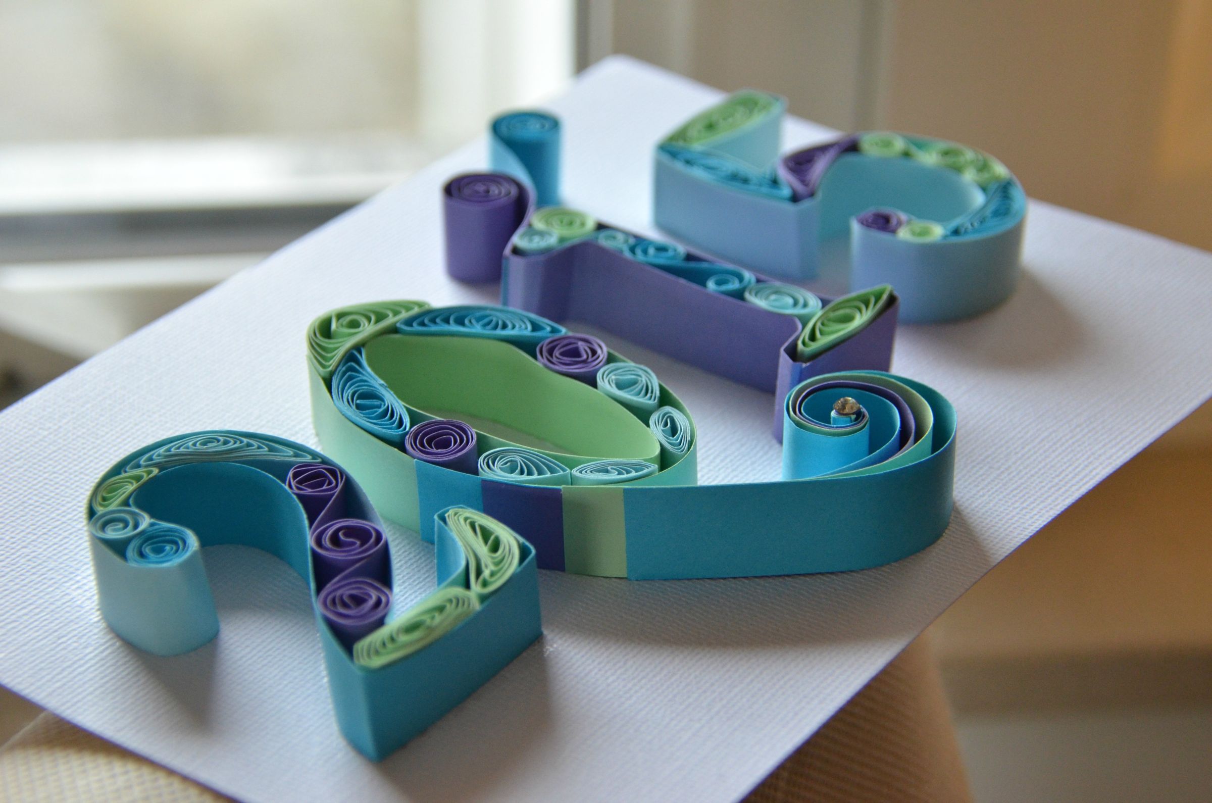 Paper Quilling Numbers 2015 : 6 Steps (with Pictures) - Instructables