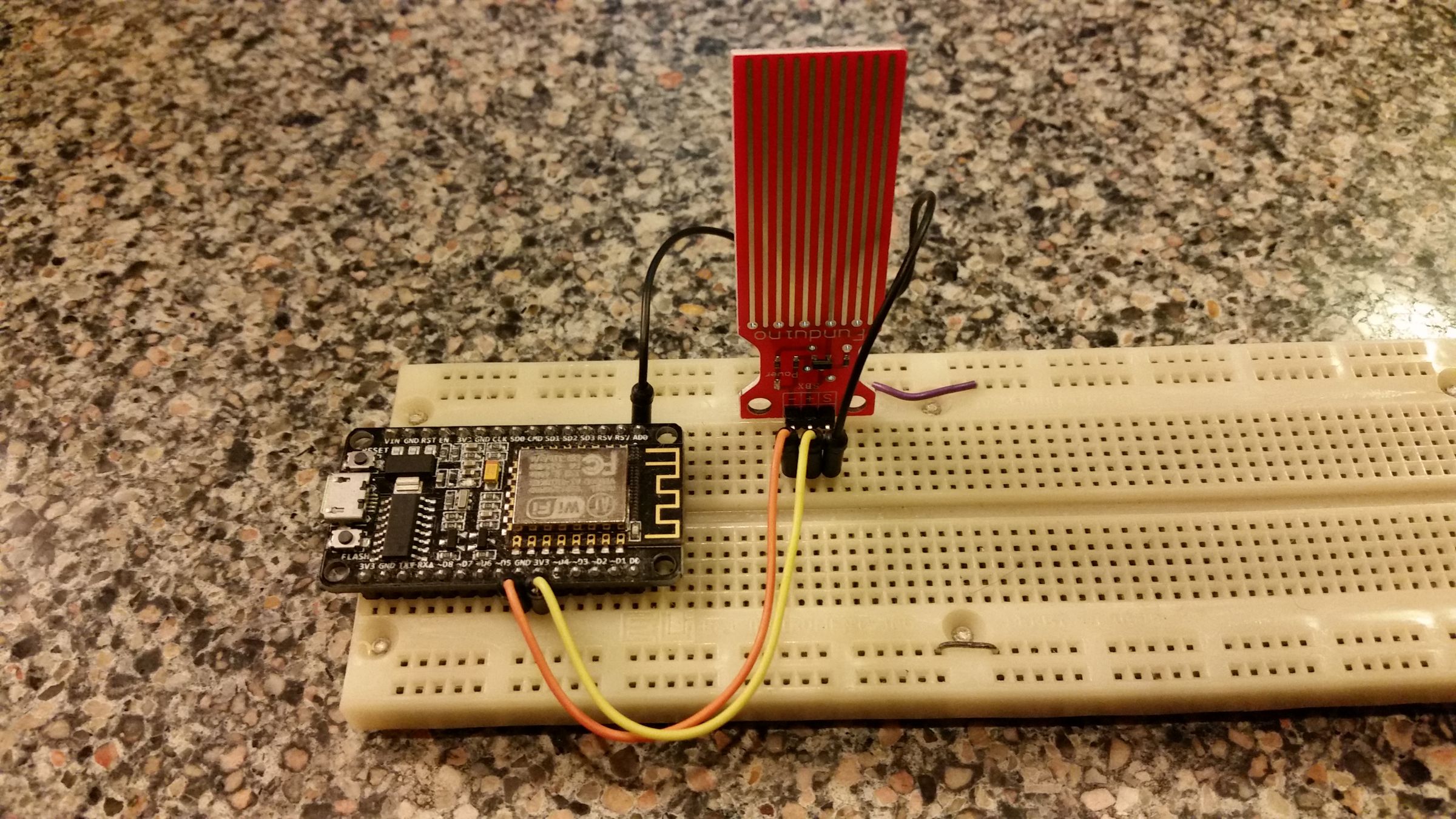 DIY ESP8266 WiFi Water Sensor With Text and Email Alerts : 5 Steps ...