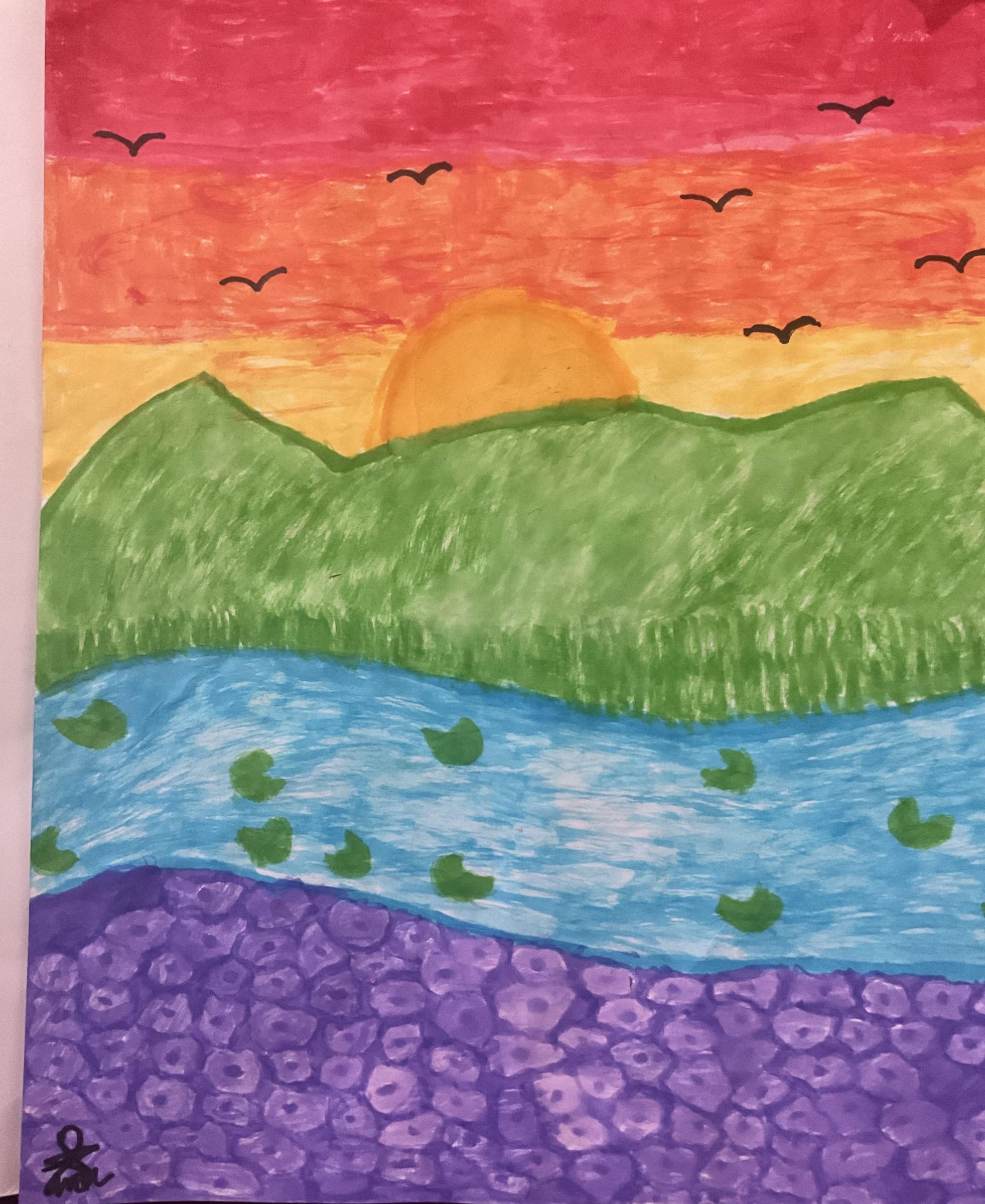 DIY Easy Rainbow Scenery Drawing! : 5 Steps - Instructables
