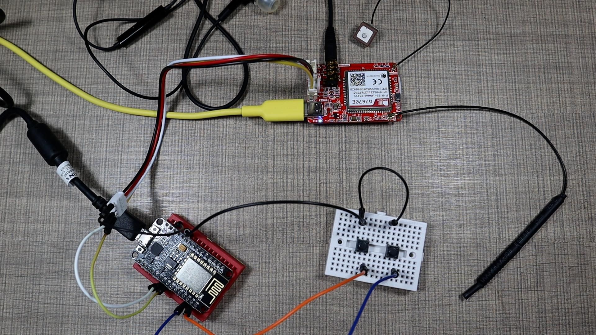 DIY Emergency Dialer and SMS Sender Prototype With NodeMCU and 4G Module : 5 Steps - Instructables