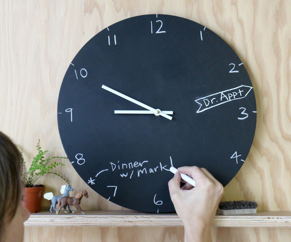 Chalkboard Clock : 10 Steps (with Pictures) - Instructables