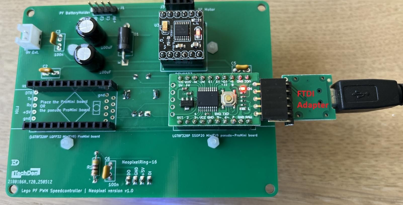 Lego Power Function (PF) Motor Speed Controller With a 16 LED Neopixel ...