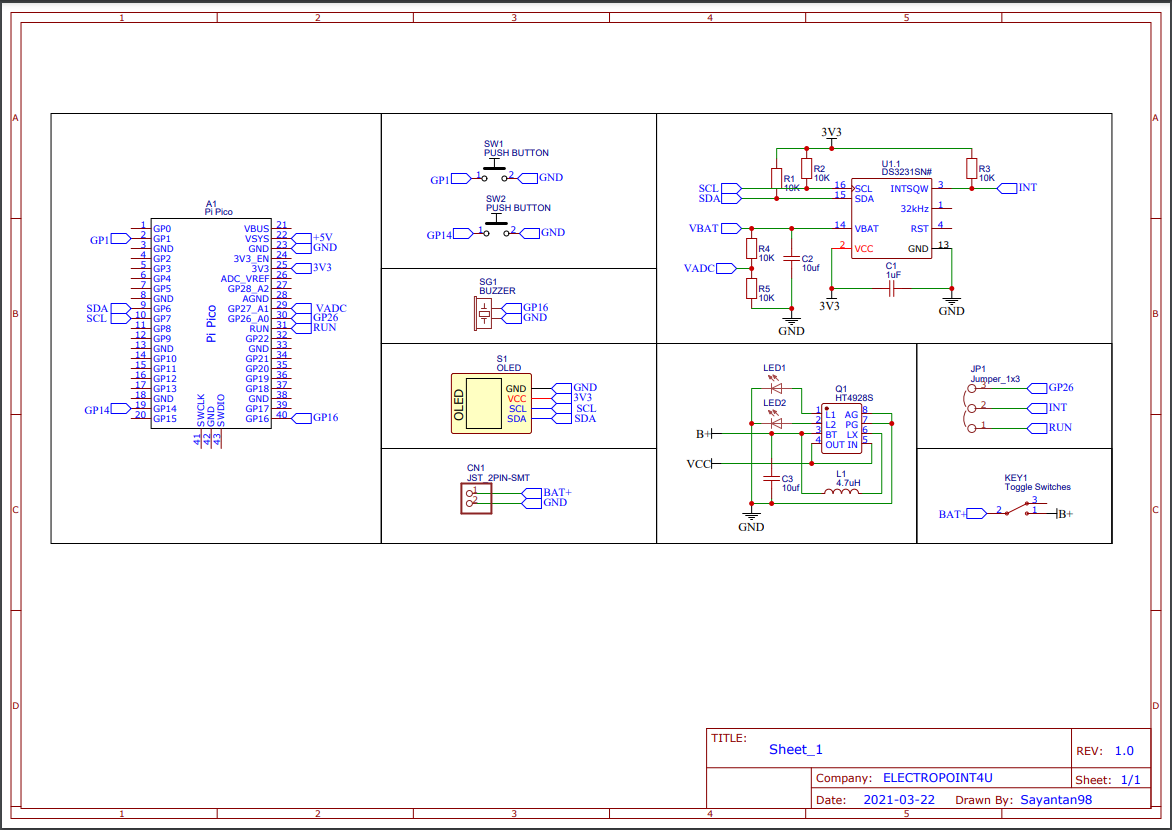 PicoClock - RPI PICO Multifunctional Digital Clock : 8 Steps - Instructables