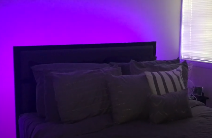 DYI Instruction - Installing LED Strip Lights for Bedroom Headboards ...