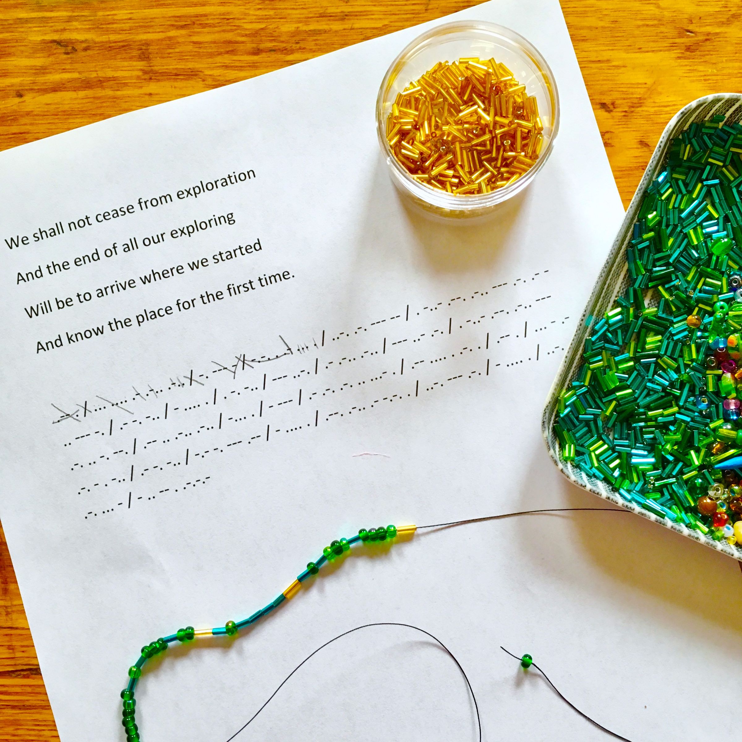 Morse Code Beaded Wrap : 4 Steps (with Pictures) - Instructables