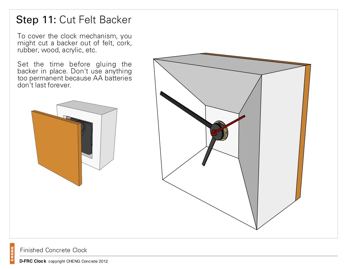 DIY CONCRETE:: Clock : 6 Steps (with Pictures) - Instructables