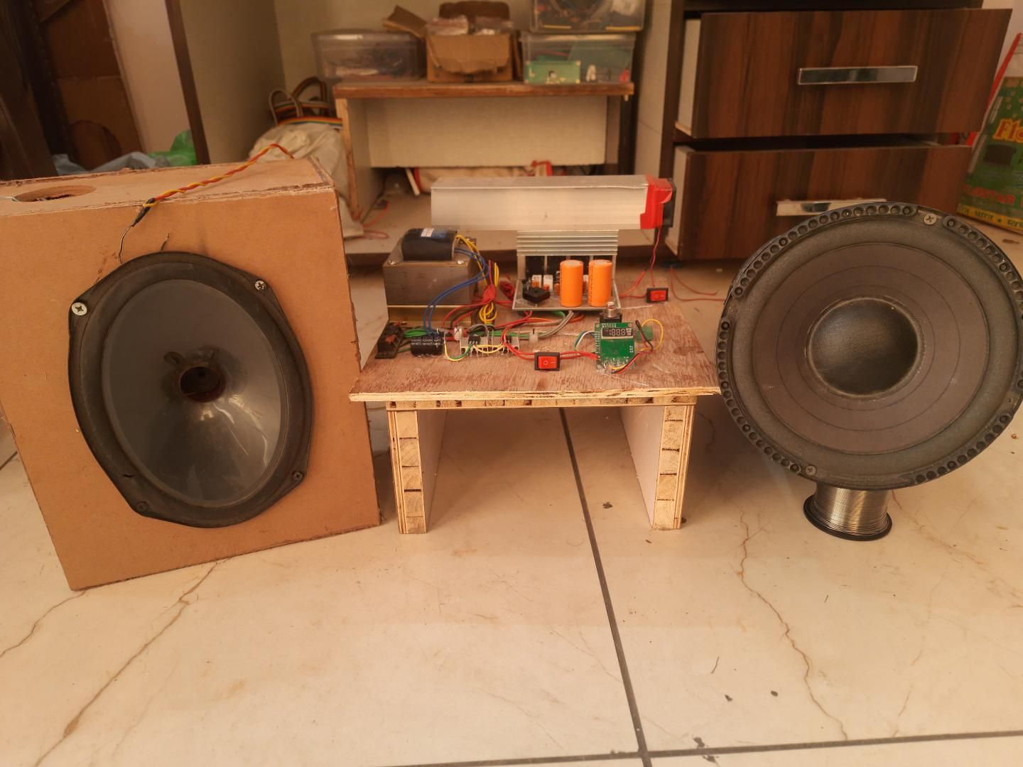 200 Watt Powerful Bass Boosted Stereo System With Bass Tube and Speaker ...