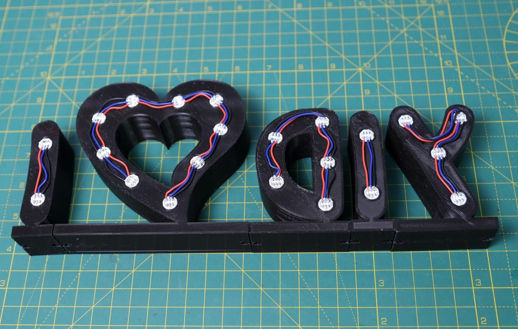 DIY 3D Printed LED Sign Board : 17 Steps (with Pictures) - Instructables
