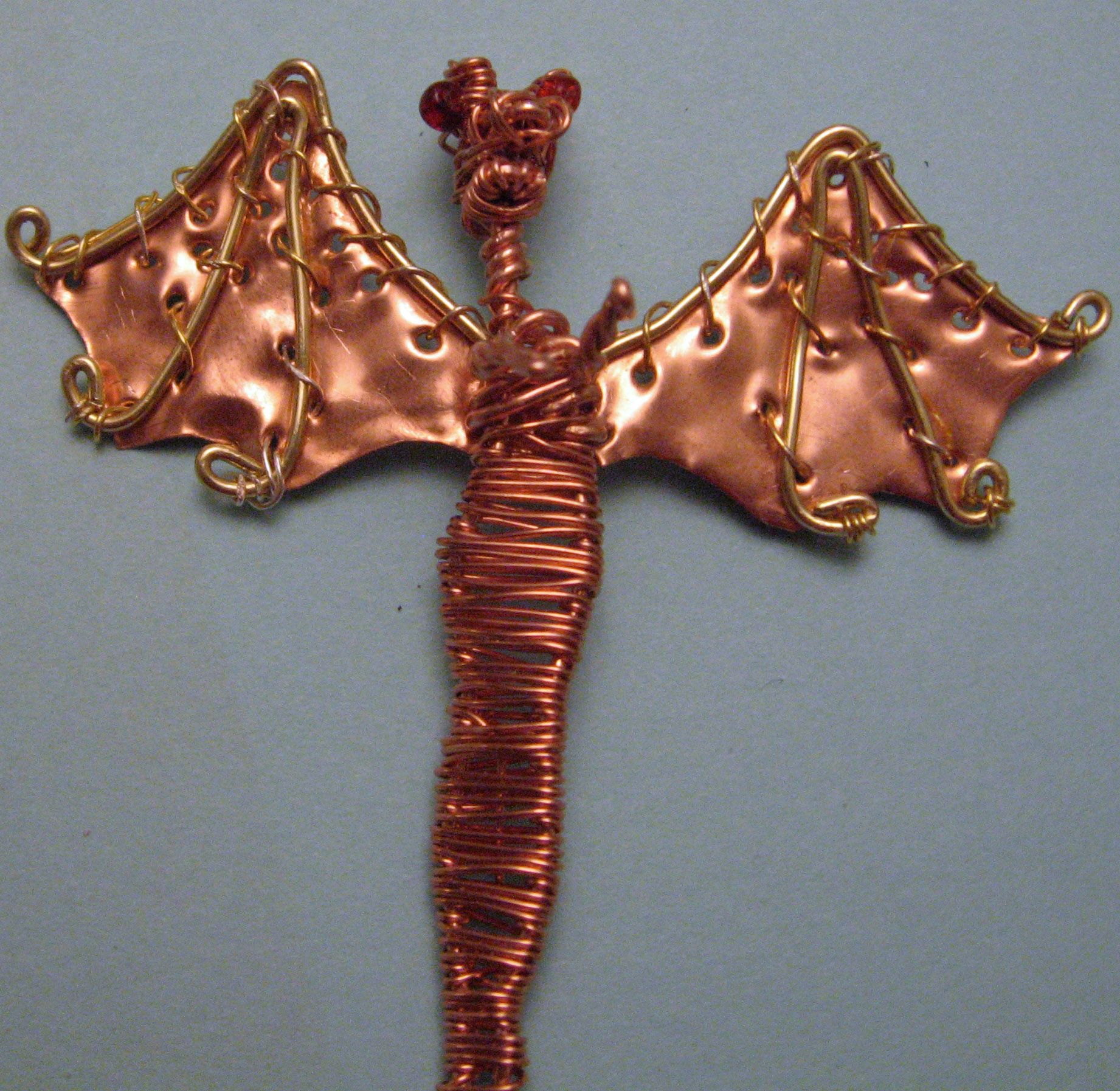 Wire-wrap Dragon Pendant With Foil Wings : 8 Steps (with Pictures ...