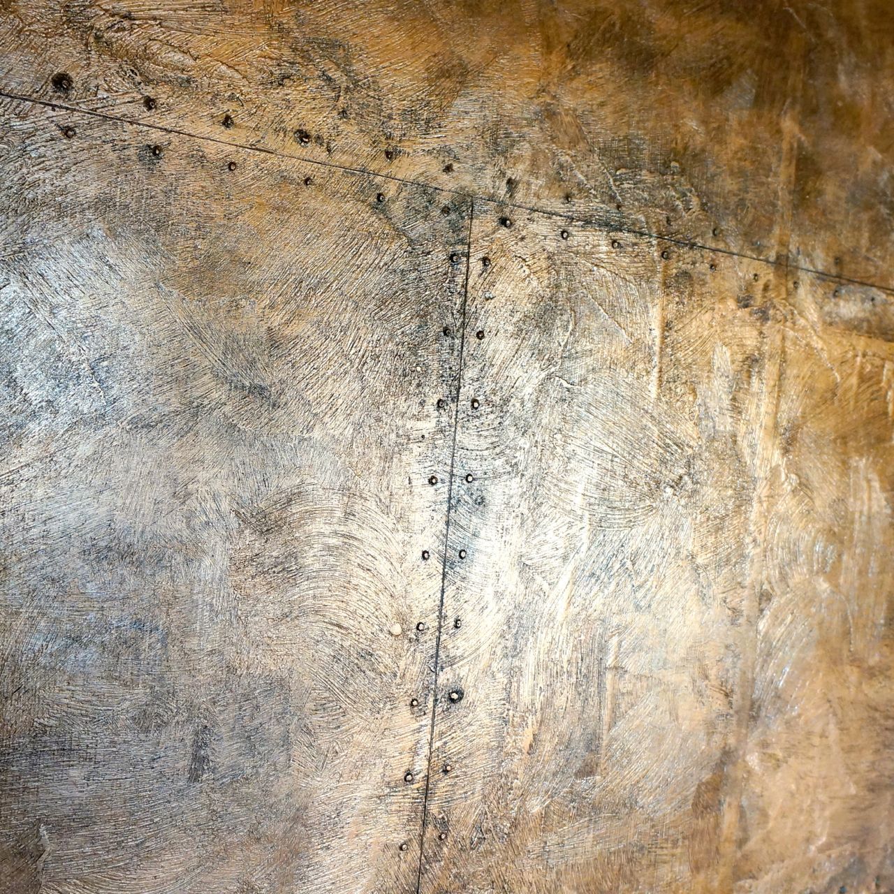 Red And Copper Faux Paint