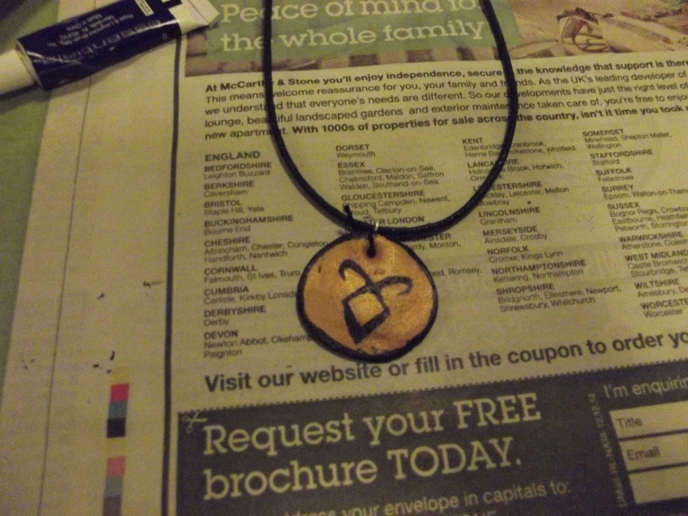 Rune Necklace (or Any Symbol!) : 8 Steps - Instructables