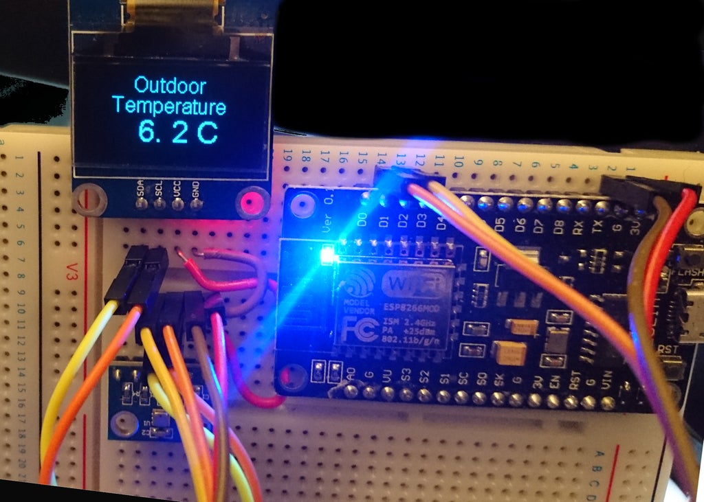 Bme280 With Esp8266 Nodemcu Display Values On Oled 60 Off