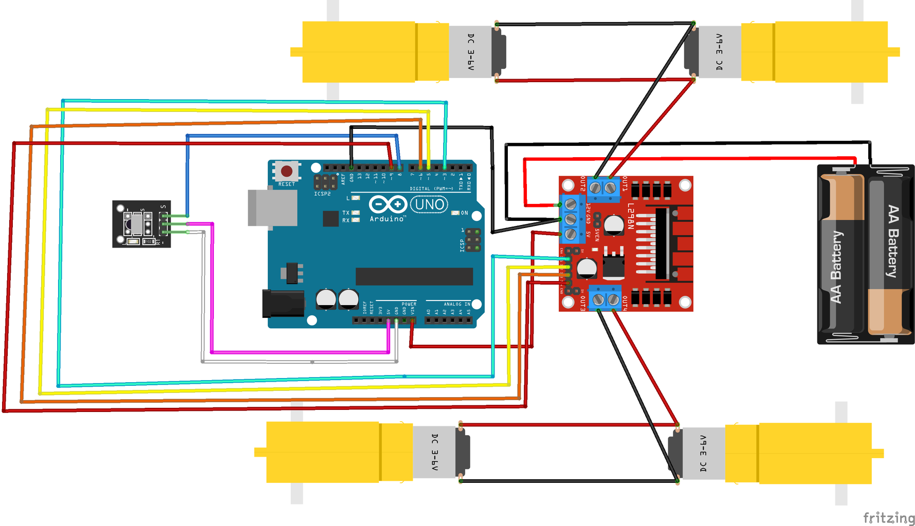Remote Control Car Using Arduino Board 8 Steps Instructables