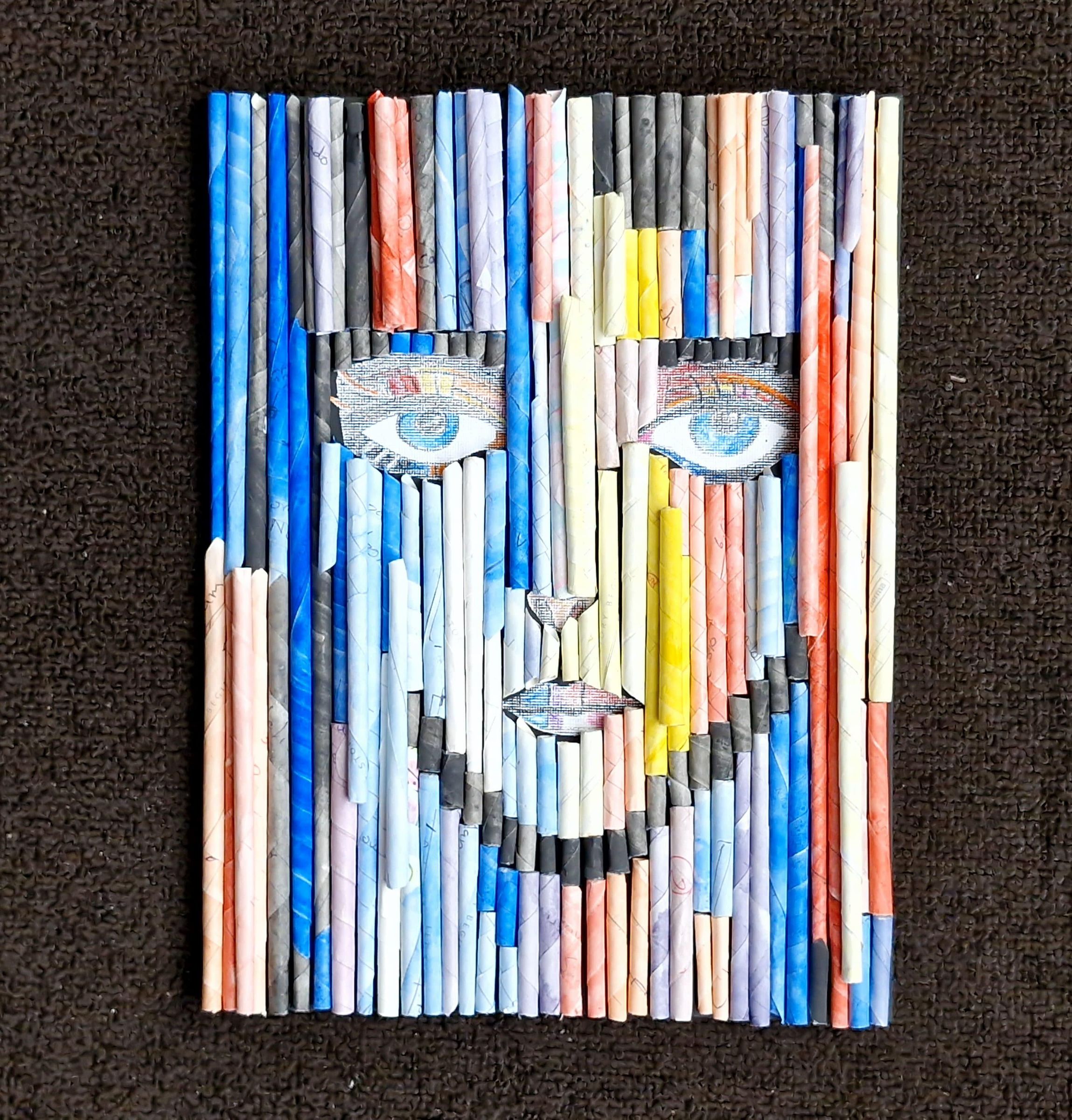 Face With Recycled Paper Cylinders : 7 Steps (with Pictures ...