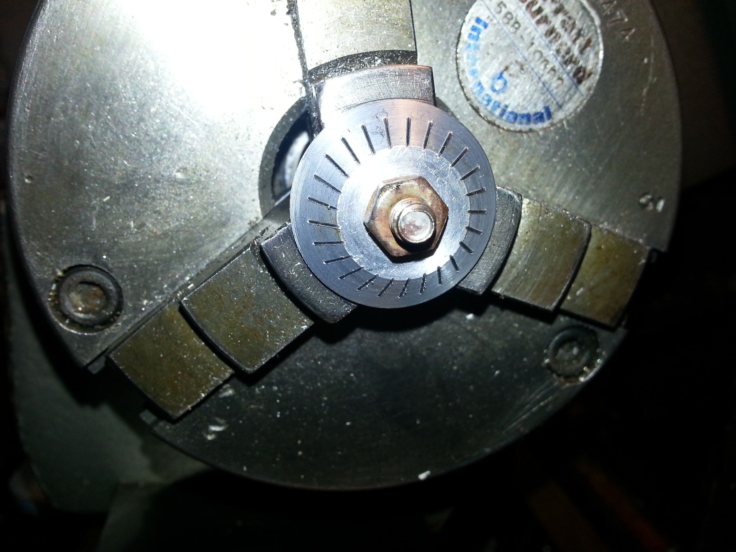 Engraving on the Lathe - Radial Markings, Scales, Dials Myford ML10 : 5 ...