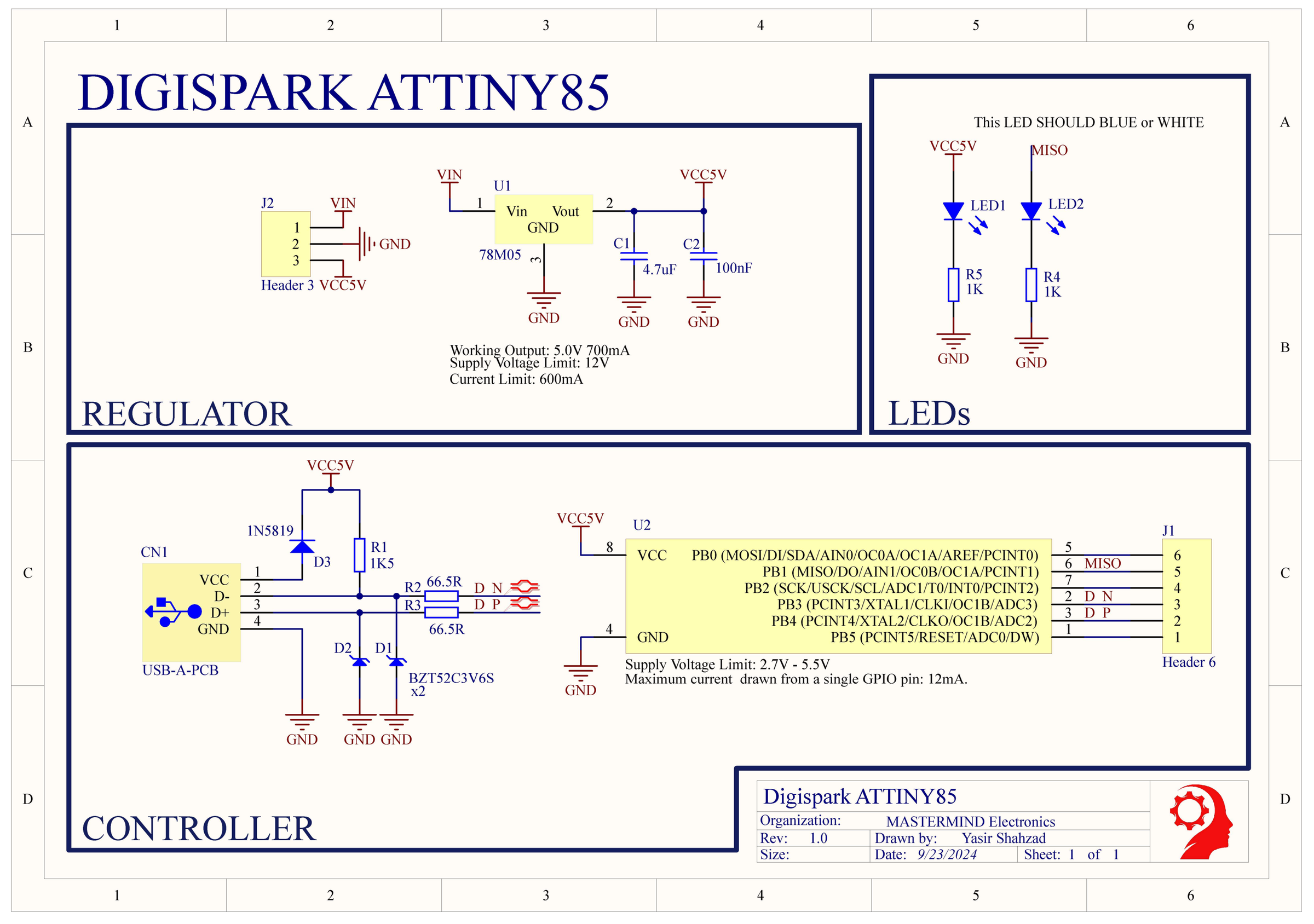 Digispark DIY: Open-Source ATtiny85 USB Arduino PCB Design Files : 5 ...