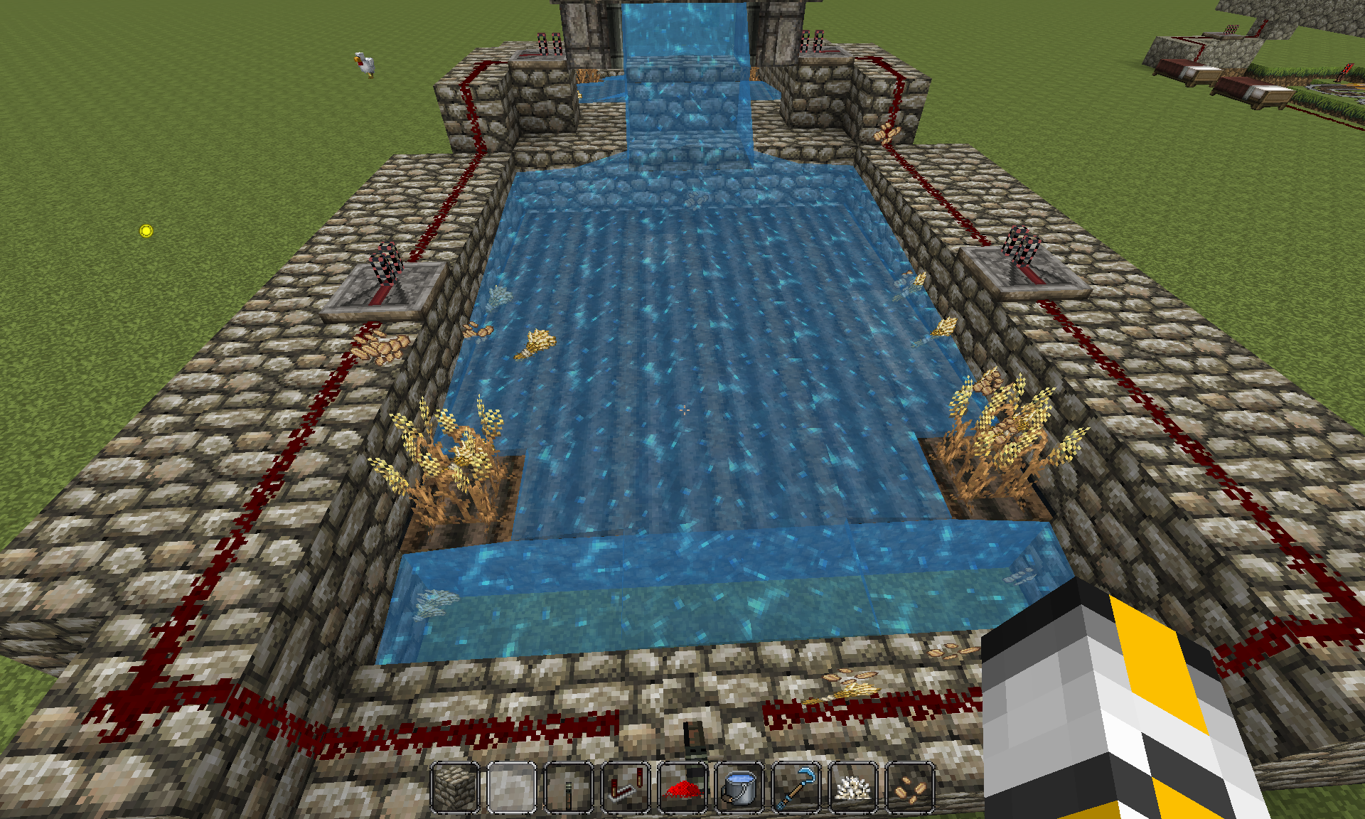 Minecraft Auto-harvest Wheat Farm : 14 Steps - Instructables