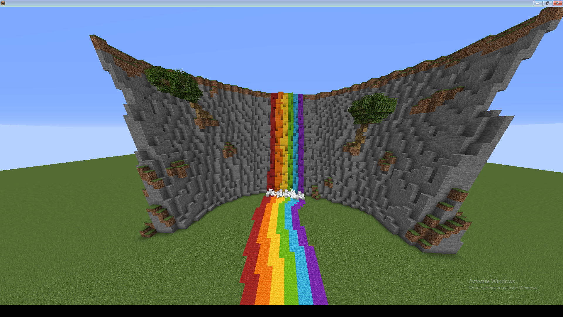 Minecraft Rainbow Waterfall : 4 Steps - Instructables