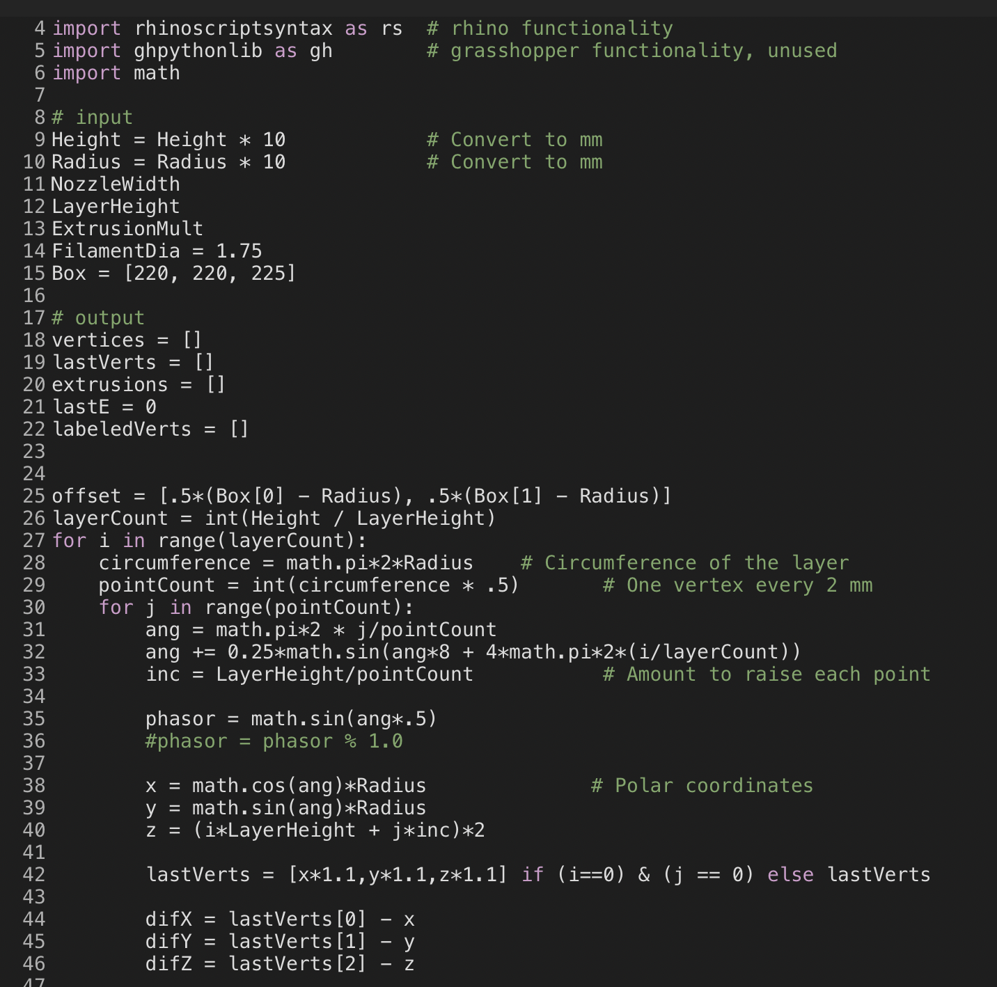 3D Printing Direct From Gcode Created in Python/Grasshopper : 4 Steps ...