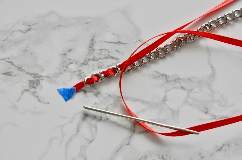 Ribbon Chain Necklace : 7 Steps (with Pictures) - Instructables