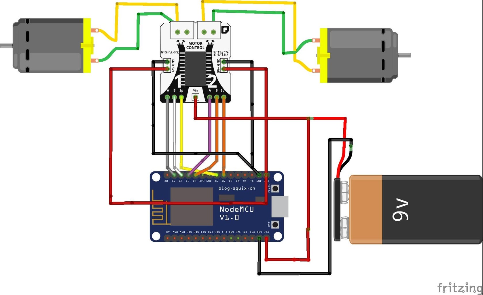 Wifi Controlled Robot Using Esp8266 Nodemcu And Mobile Browser 4