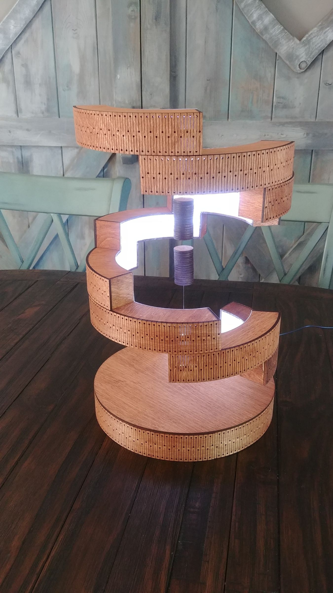 Wooden Coil Spring Lamp : 8 Steps (with Pictures) - Instructables