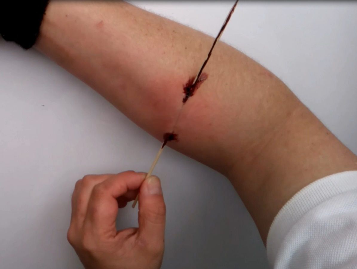 How to Wound in the Arm for Pranks !!! : 6 Steps - Instructables