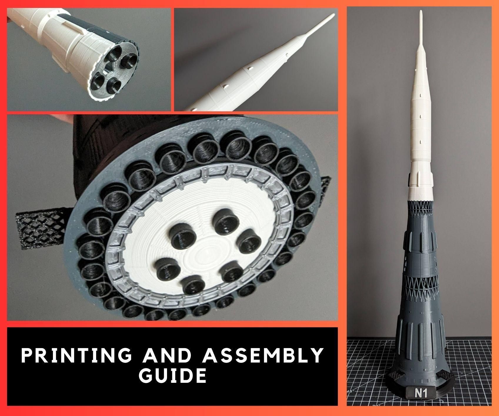 Printing and Assembly Guide of the Soviet N-1 Rocket : 14 Steps (with ...