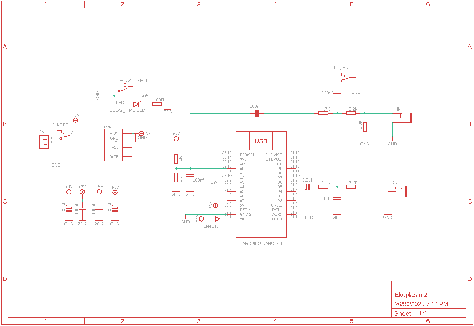 Echo / Delay Modular Synth - Powered by Arduino : 7 Steps (with ...