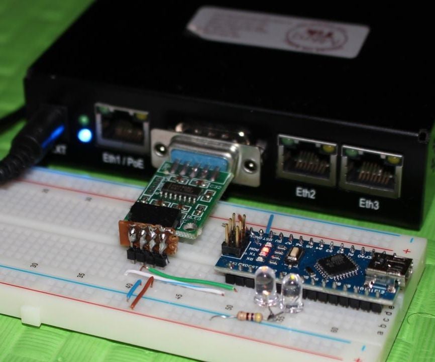 Using Mikrotik Router Board 433 And Arduino To Control Two Leds 6 Steps Instructables