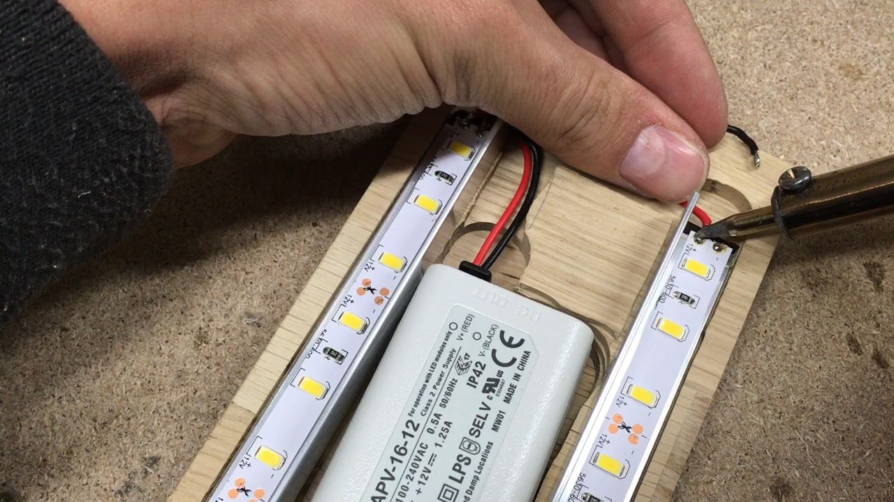 DIY: Stair Wall Lighting From Oak and LED Strips : 10 Steps (with ...