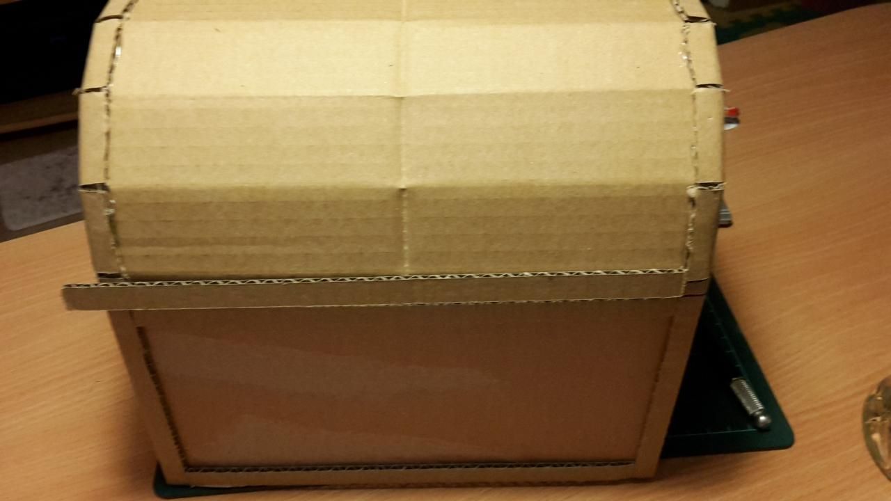 Easy Treasure Chest From Cardboard Box : 9 Steps (with Pictures ...