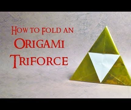 How to Fold an Origami Triforce From the Legend of Zelda : 6 Steps ...