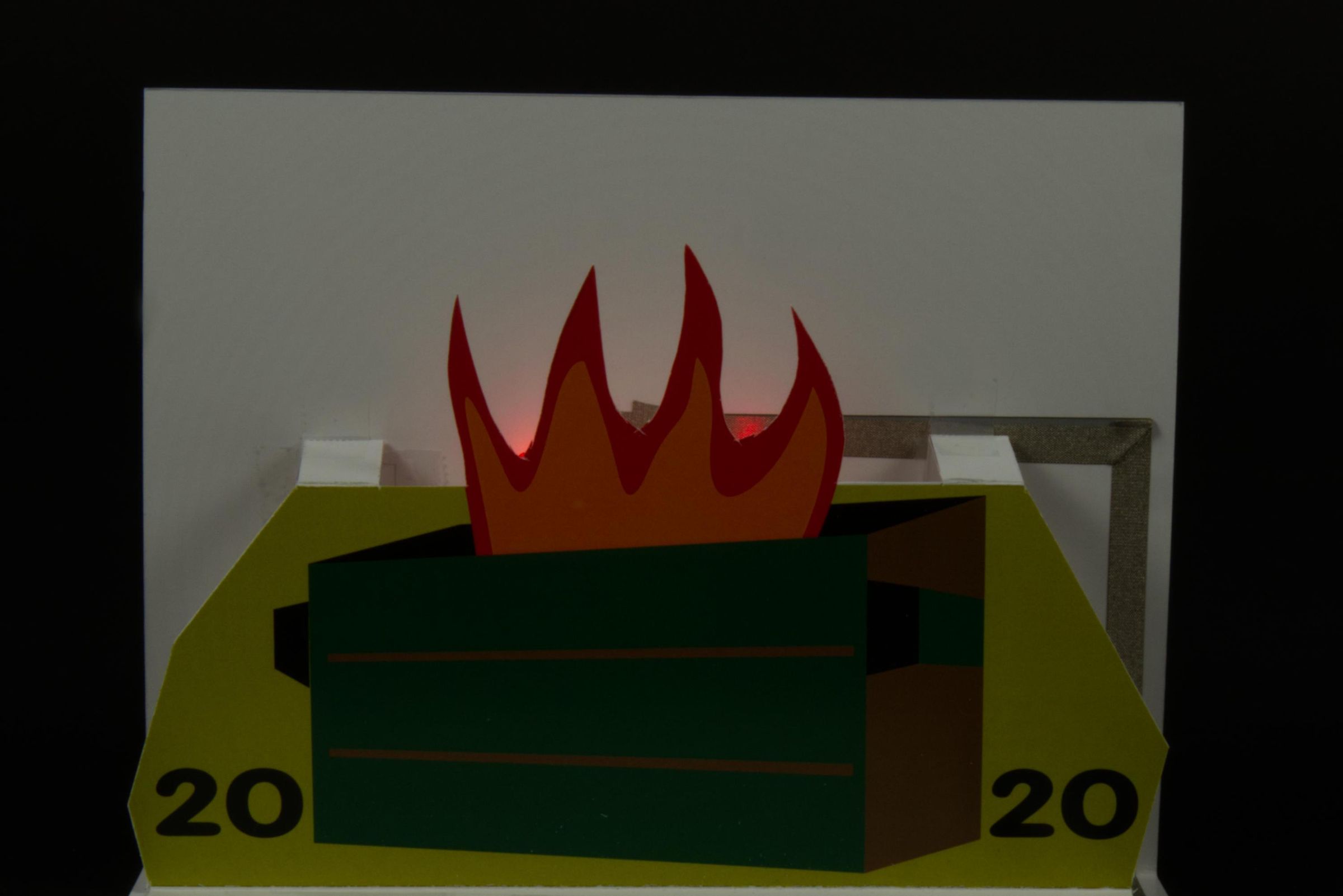 Dumpster Fire Pop-Up / Light-Up New Year Card : 6 Steps (with Pictures ...