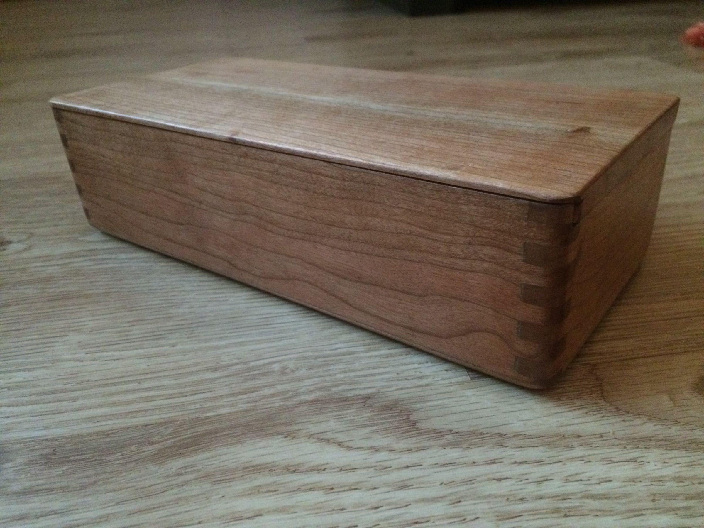 Wooden Box Using Finger Joints - Includes Sliding Dove-Tail Lid : 7 ...