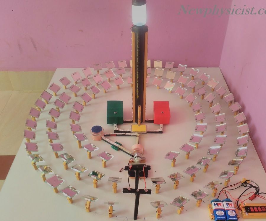 Make Mini Concentrated Solar Thermal Power Plant to Explain Working ...