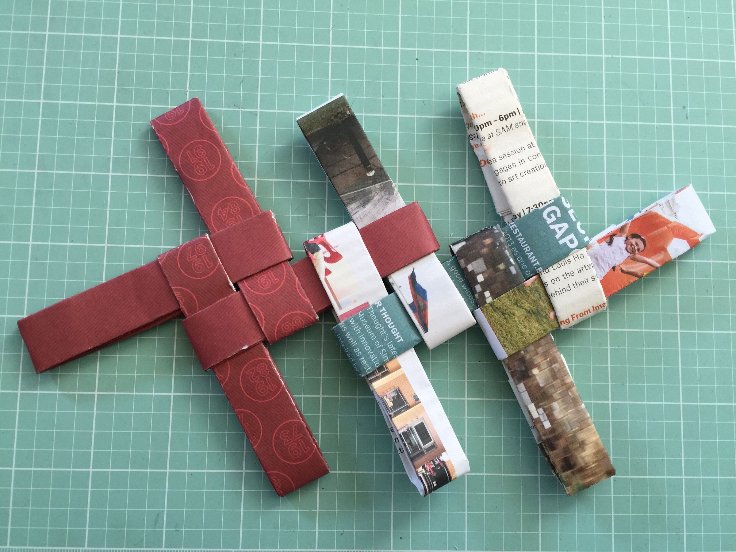 Woven Basket Made Out of Recycled Paper / Junk Mail : 8 Steps (with ...