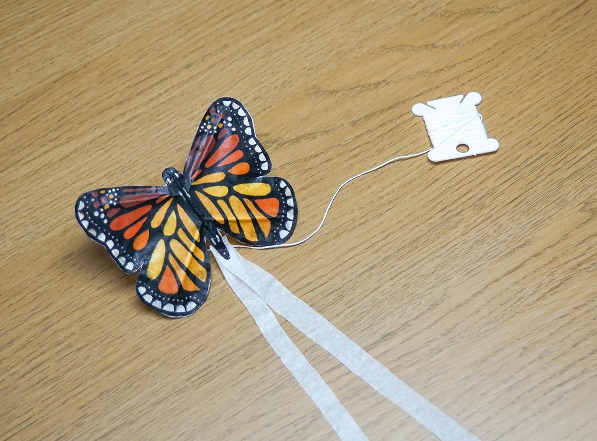 DIY Mini BUTTERFLY Kite | How to Make a Tiny Kite : 7 Steps (with ...