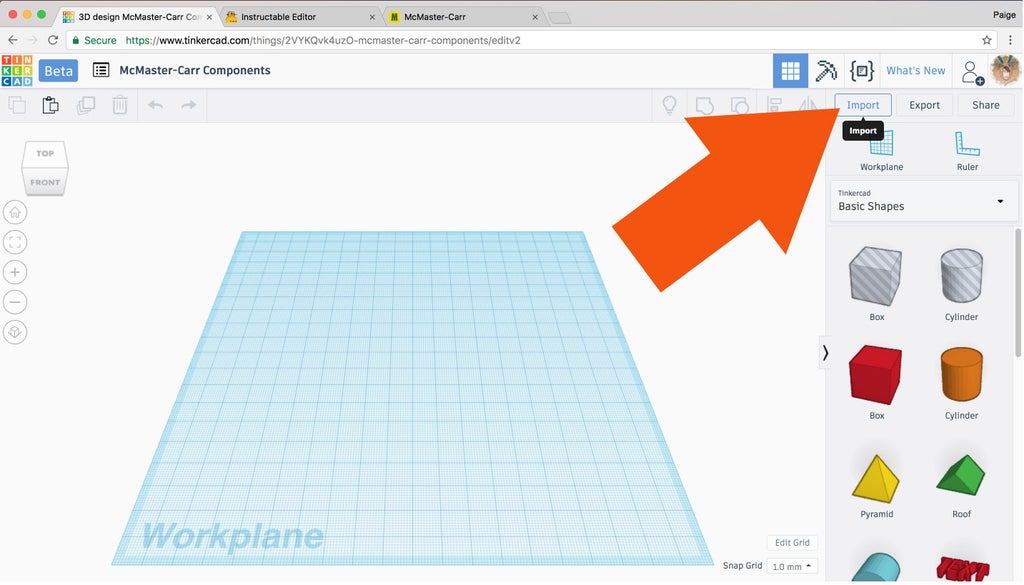 Import Mcmaster Carr Components Into Tinkercad 4 Steps With Pictures