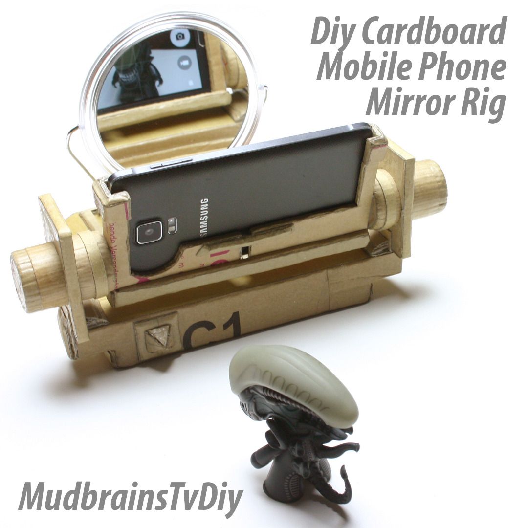 DIY Cardboard Ultimate Mobile Phone Mirror Stand (with Pictures ...