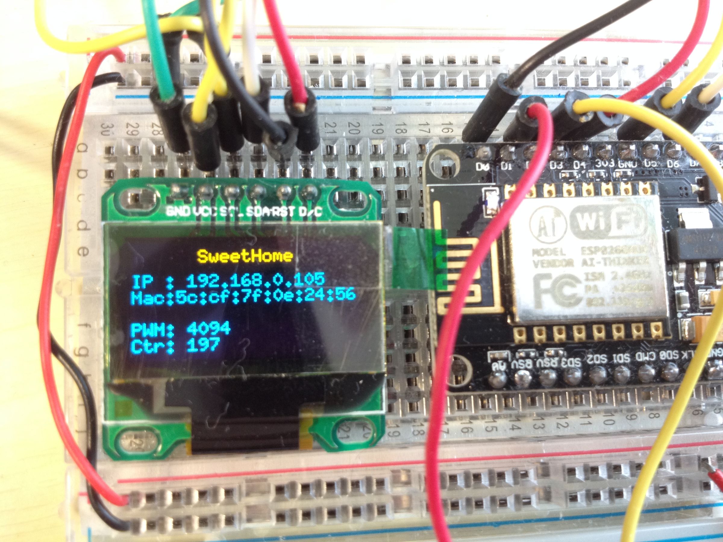 ESP-01 ADC Extra Pin Connect With NodeMCU Server OLED Display : 3 Steps ...